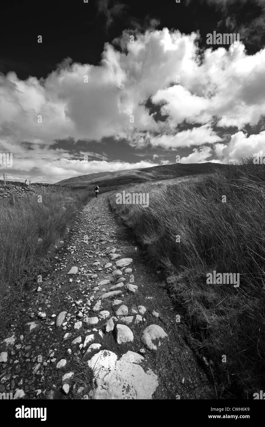 Bwlch-y-Ddeufaen mountain pass Carneddau range North Snowdonia Stock ...