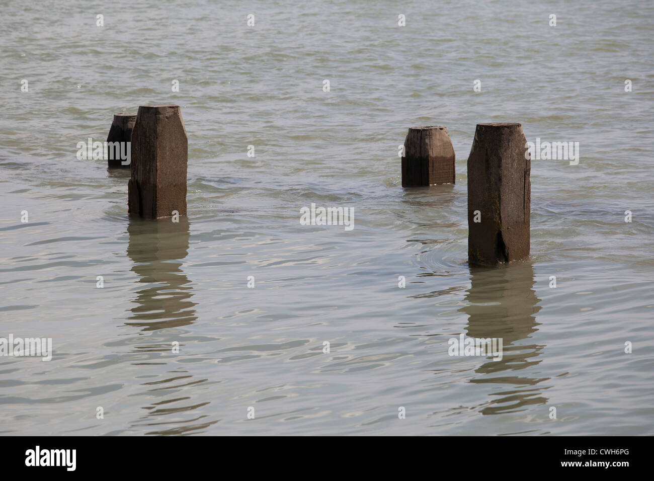 Wave protection poles hi-res stock photography and images - Alamy