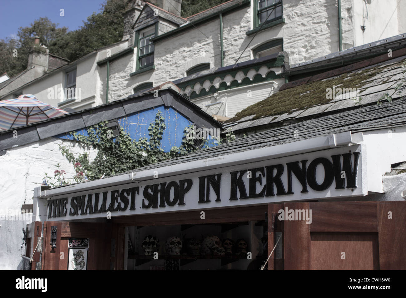 Smallest Shop in Kernow Cornwall Stock Photo - Alamy