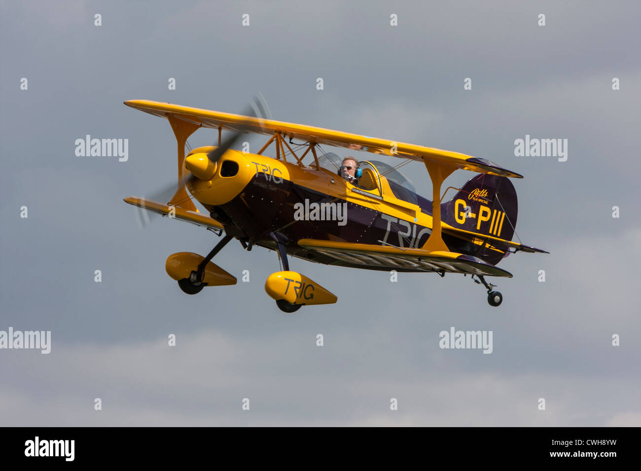 Pitts Special aerobatic biplane reg G-IIIP Stock Photo - Alamy