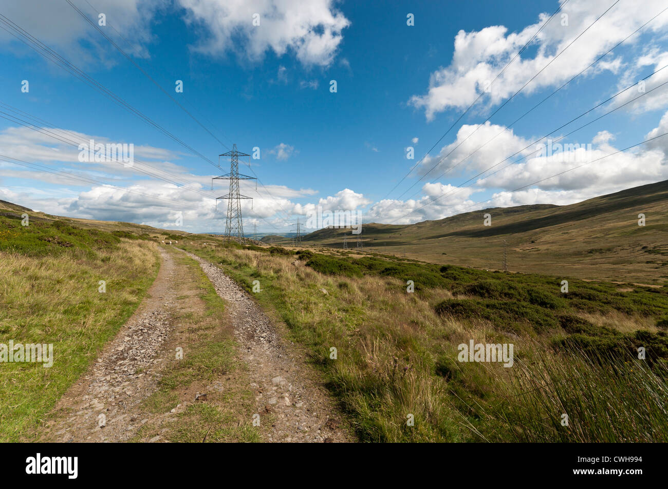 Bwlch-y-Ddeufaen mountain pass Carneddau range North Snowdonia Stock ...
