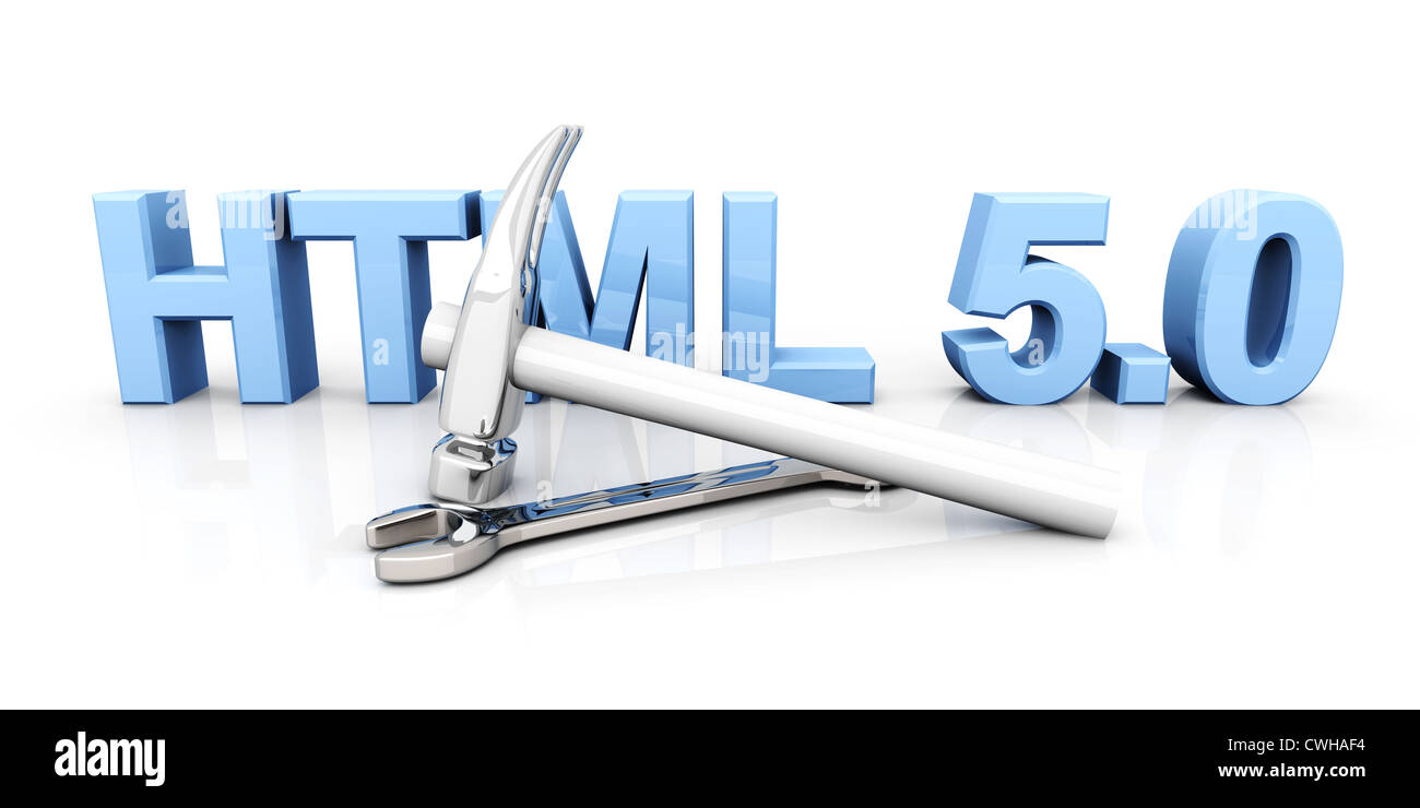 HTML 5.0 tools Stock Photo - Alamy