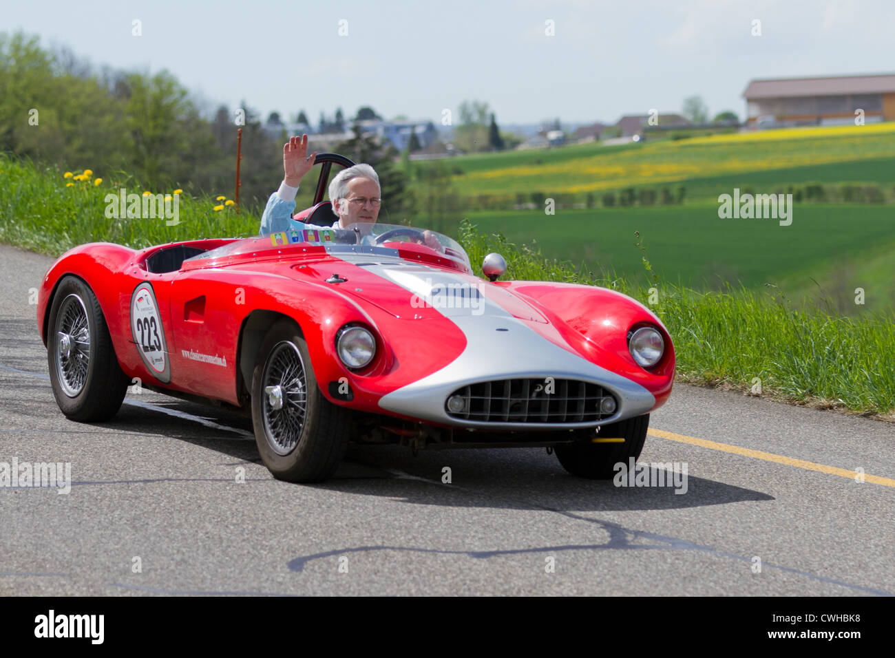 Vintage race touring car Devin TR from 1957 at Grand Prix in ...