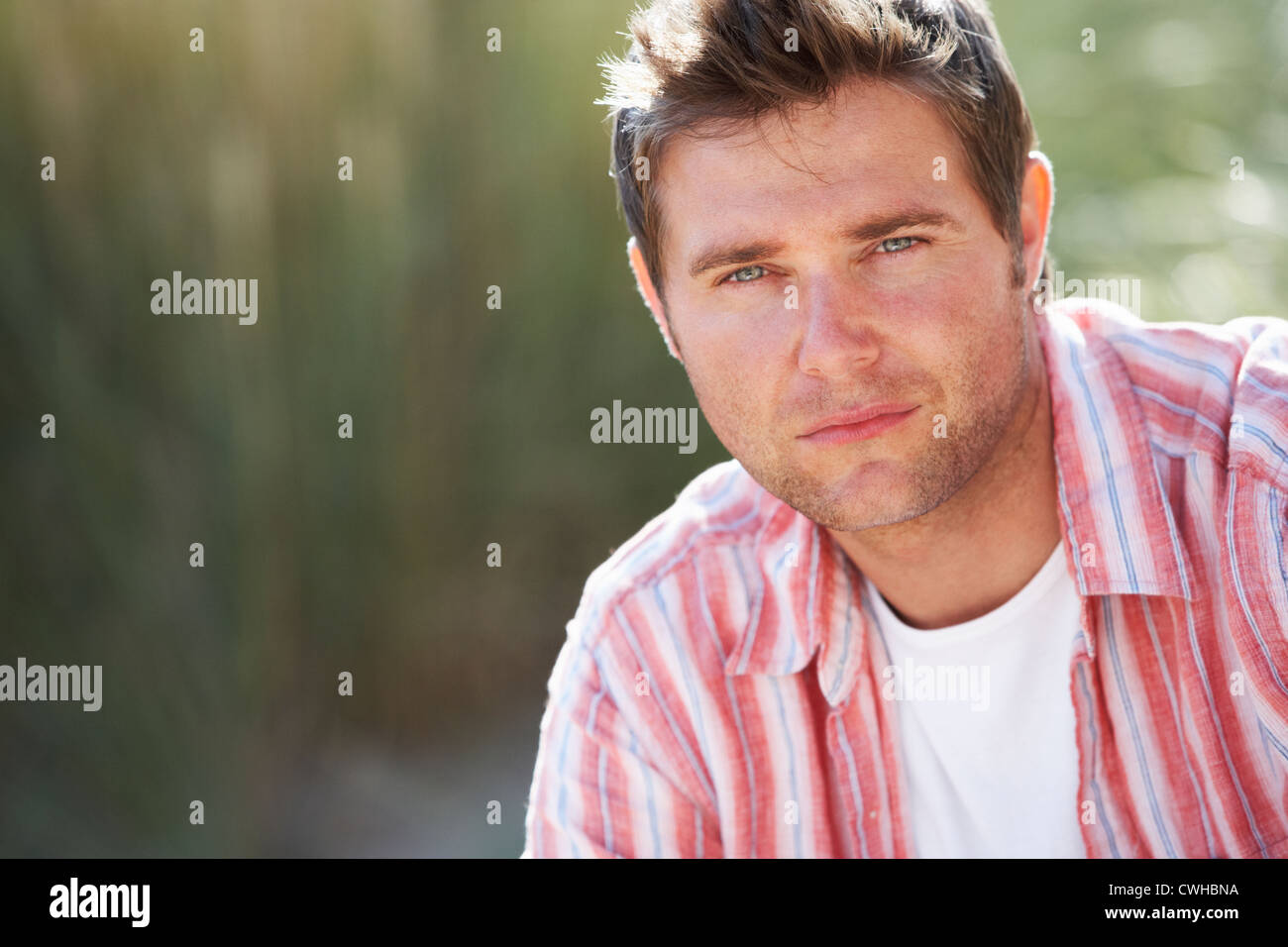 Portrait man outdoors Stock Photo - Alamy