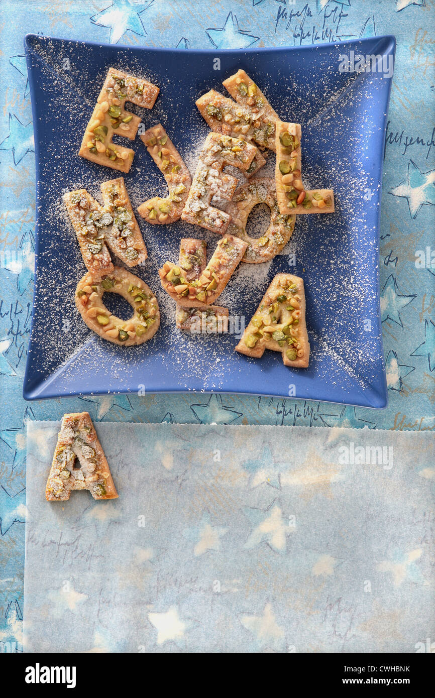 Alphabet biscuits hi-res stock photography and images - Alamy