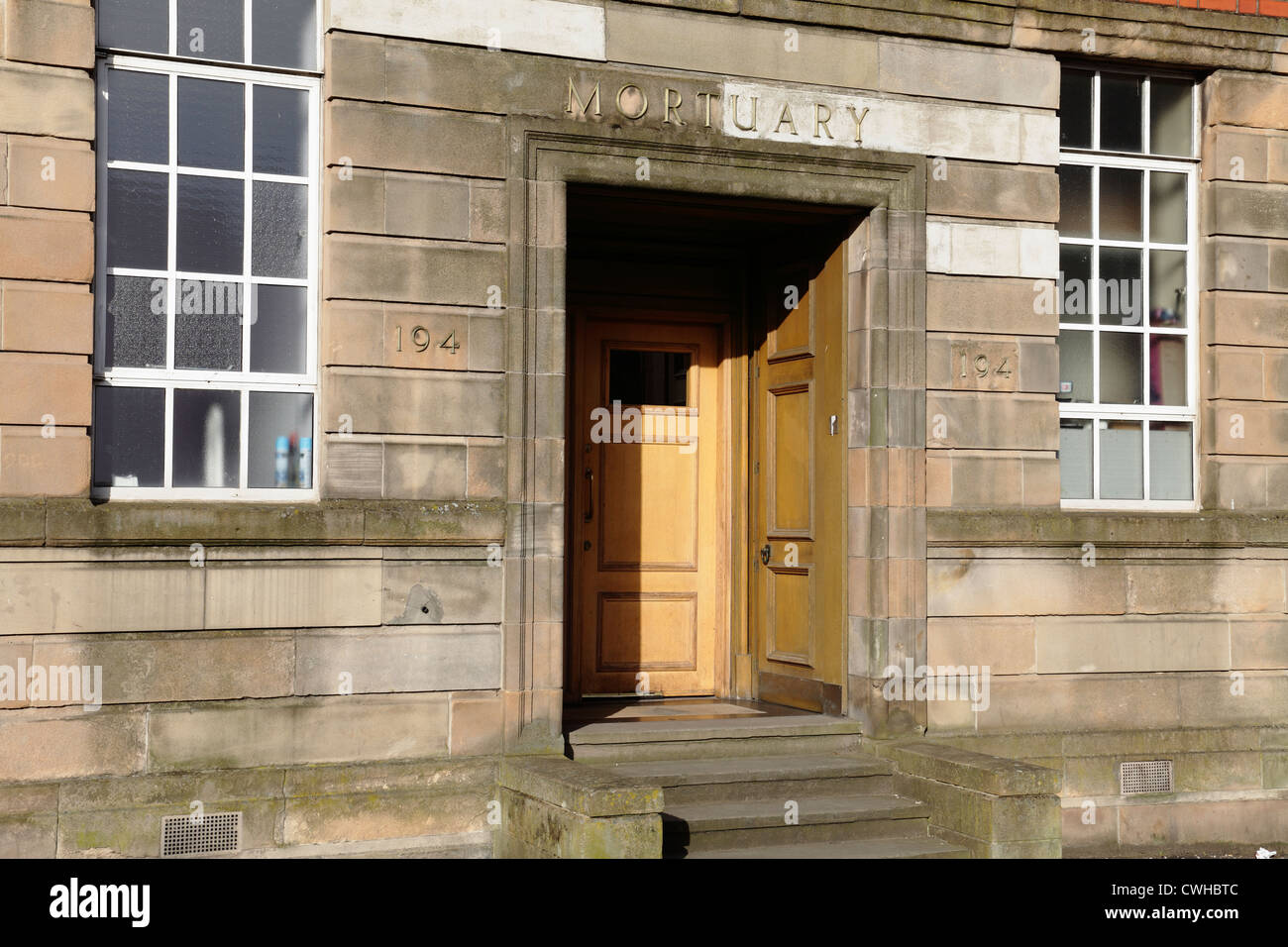 The old Glasgow City Mortuary on Saltmarket, Scotland, UK Stock Photo ...