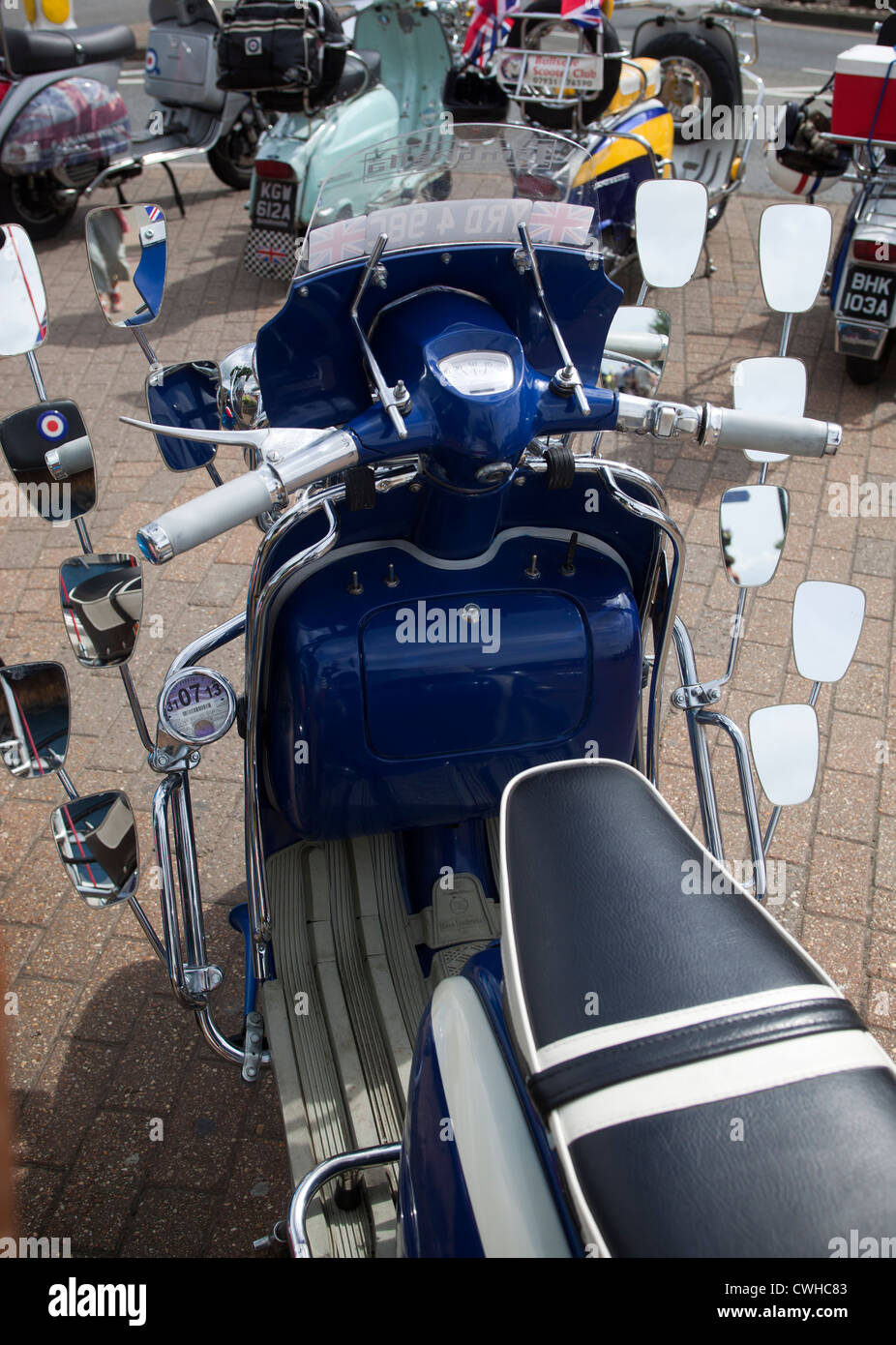 Lambretta scooter mirrors hi-res stock photography and images - Alamy
