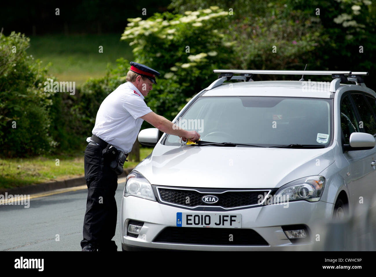 Traffic Warden Civil Enforcement Officer Parking Attendant Stock Photo ...