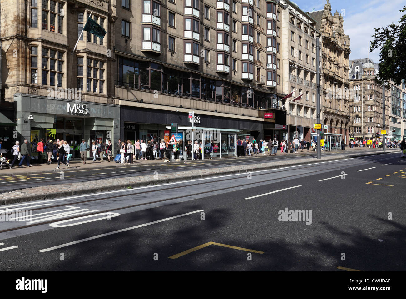 Princes Street in Edinburgh city centre, Scotland, UK Stock Photo - Alamy