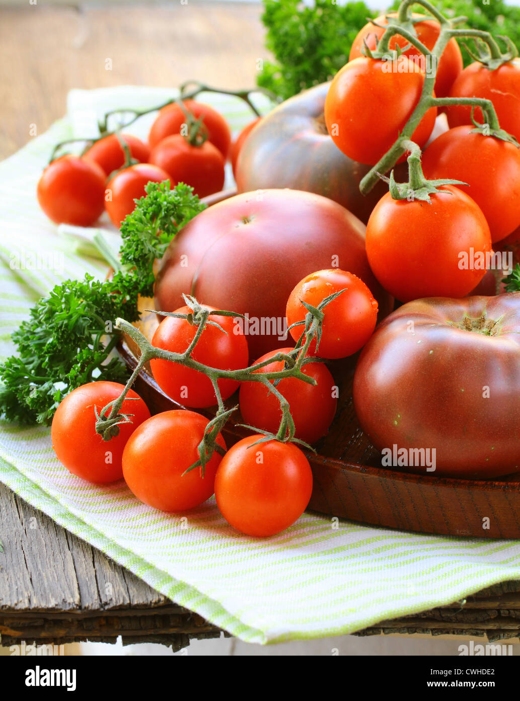 Different varieties of tomatoes hi-res stock photography and images - Alamy
