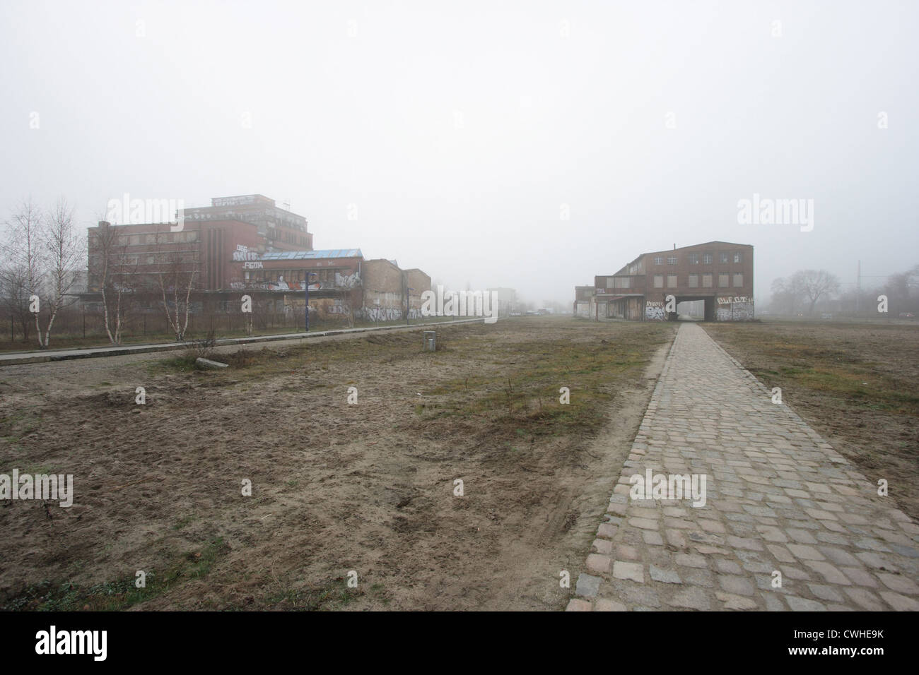 Berlin, ruins of the old glass factory on Stralau Stock Photo - Alamy