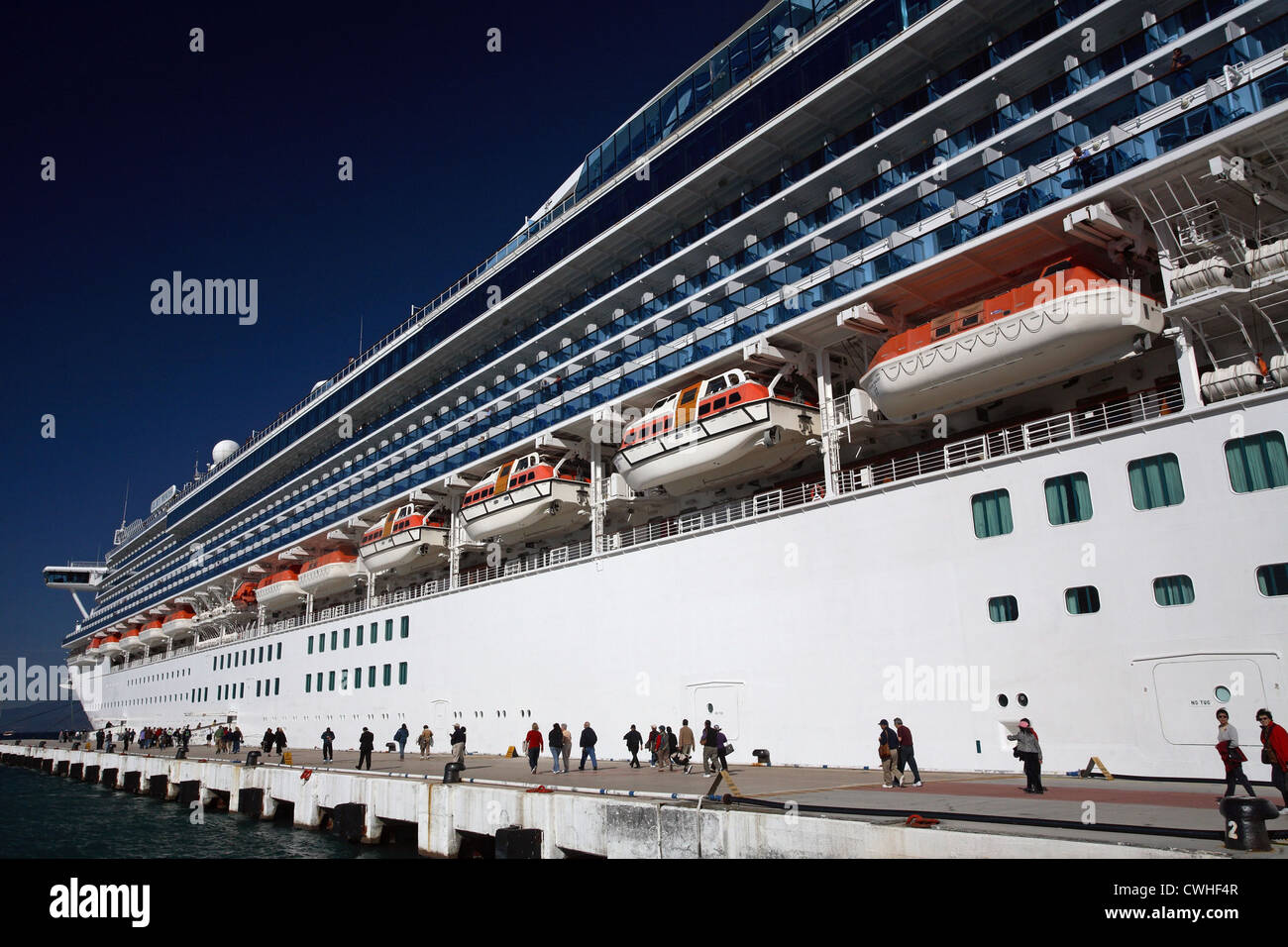 Kusadasi, detailed view of the cruise ship MS Golden Princess Stock ...