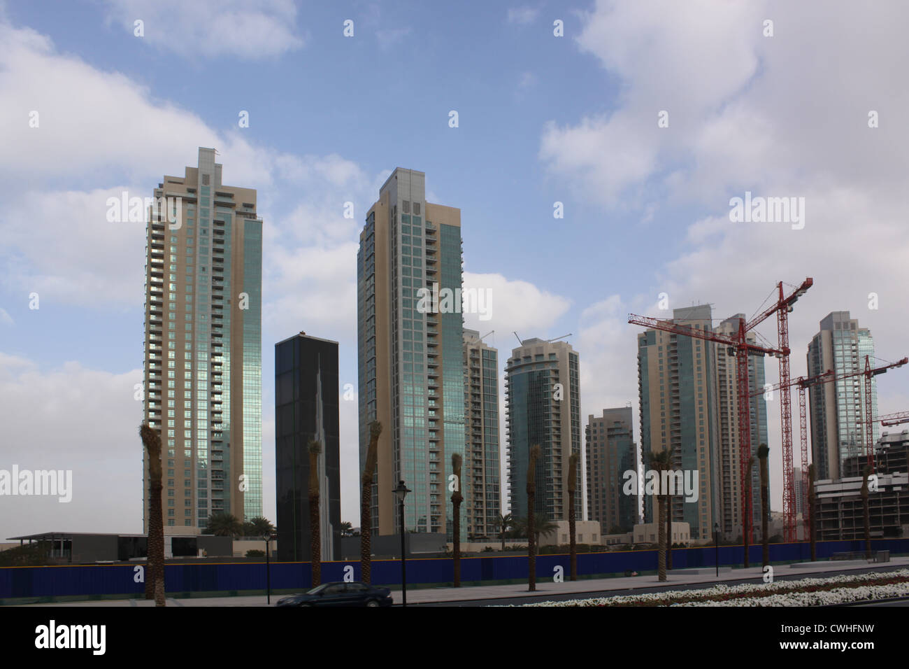 Emirates. Dubai. High-rise buildings. Construction Stock Photo - Alamy