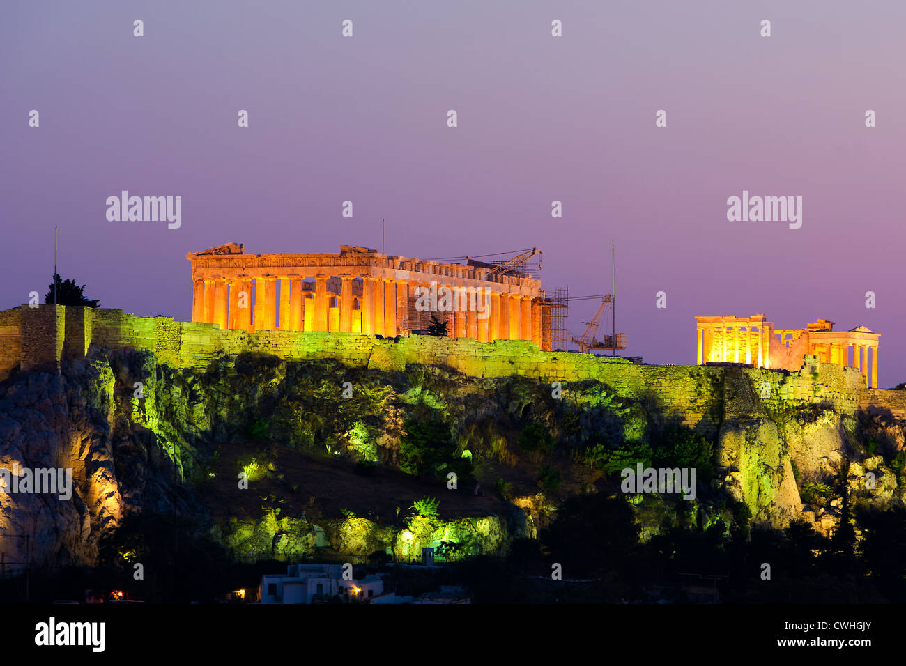 Acropolis of athens by night hi-res stock photography and images - Alamy