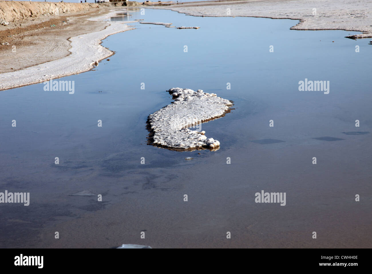 Chott el Jerid (biggest salt lake in north Africa), Tunisia Stock Photo ...