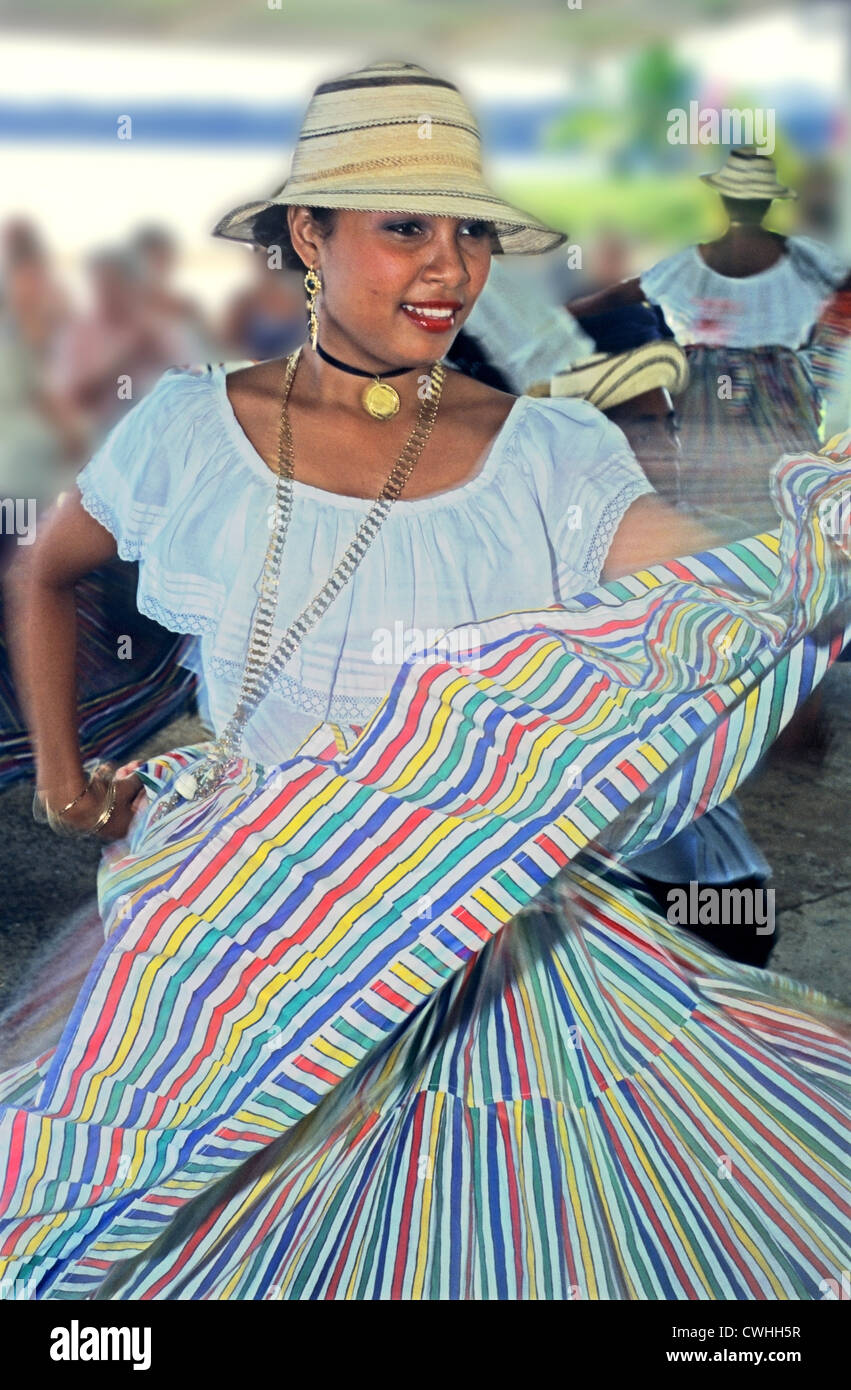 Young woman dancing Panama Stock Photo - Alamy