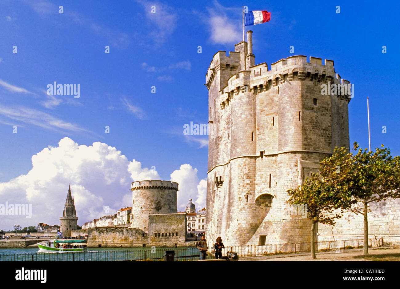 La Rochelle medieval walls France Stock Photo - Alamy