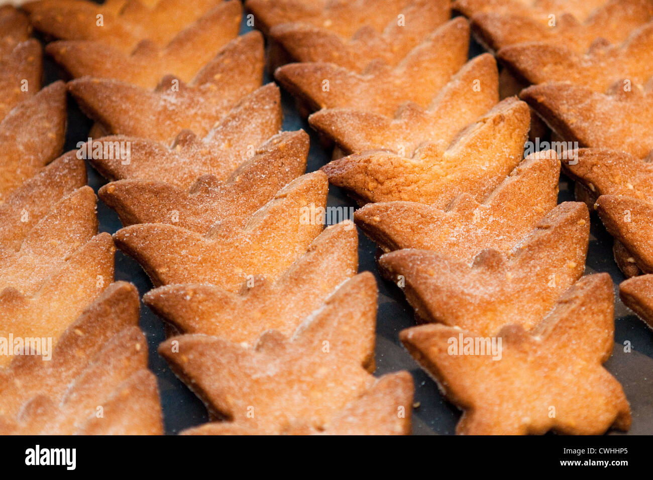 Sugar coated biscuits Stock Photo - Alamy