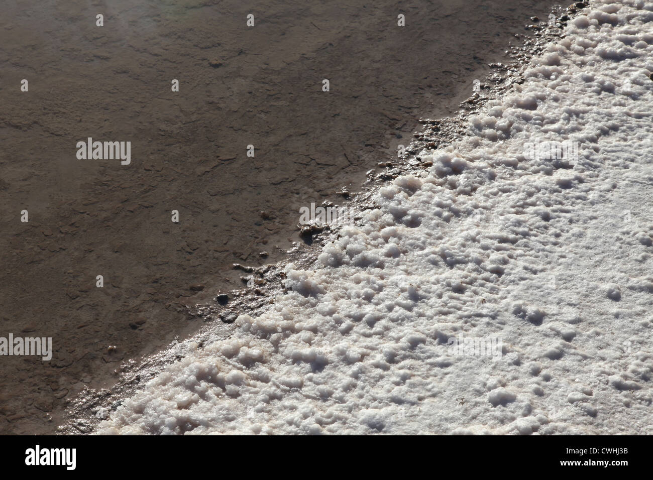 Chott el Jerid (biggest salt lake in north Africa), Tunisia Stock Photo ...