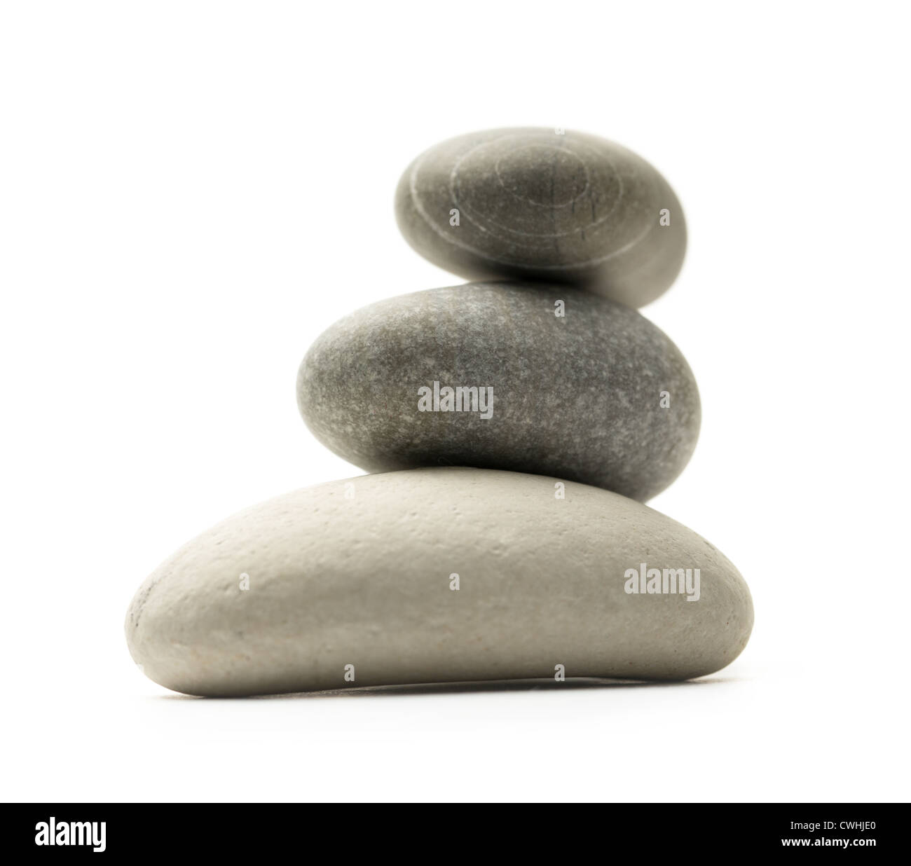 Sea stones on white background Stock Photo - Alamy