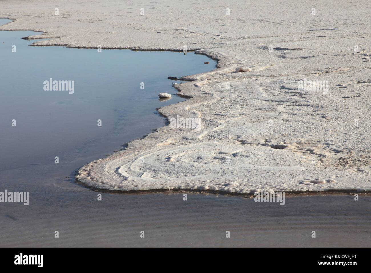 Chott el Jerid (biggest salt lake in north Africa), Tunisia Stock Photo ...