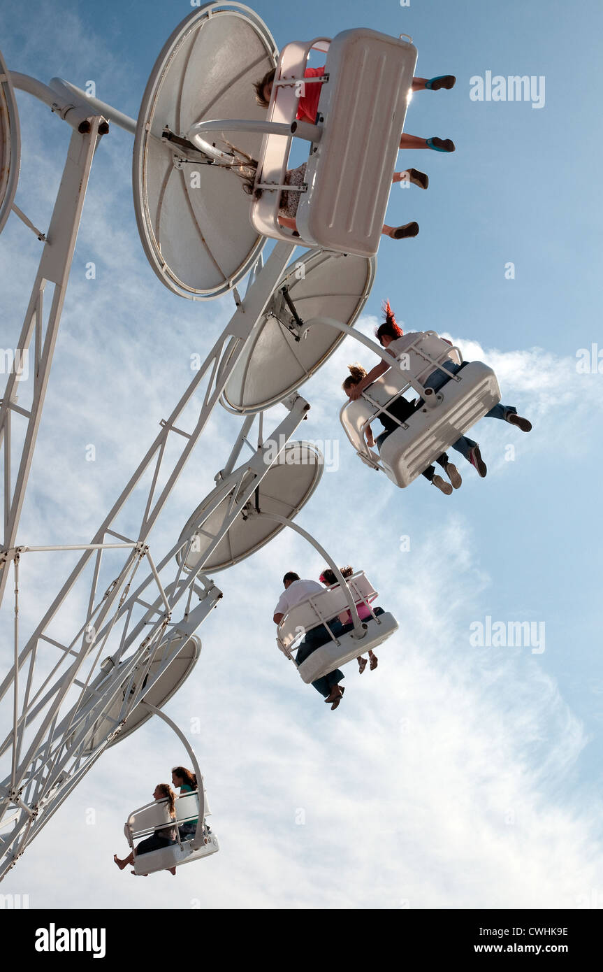 funfair ride, clacton on sea, essex, england Stock Photo - Alamy