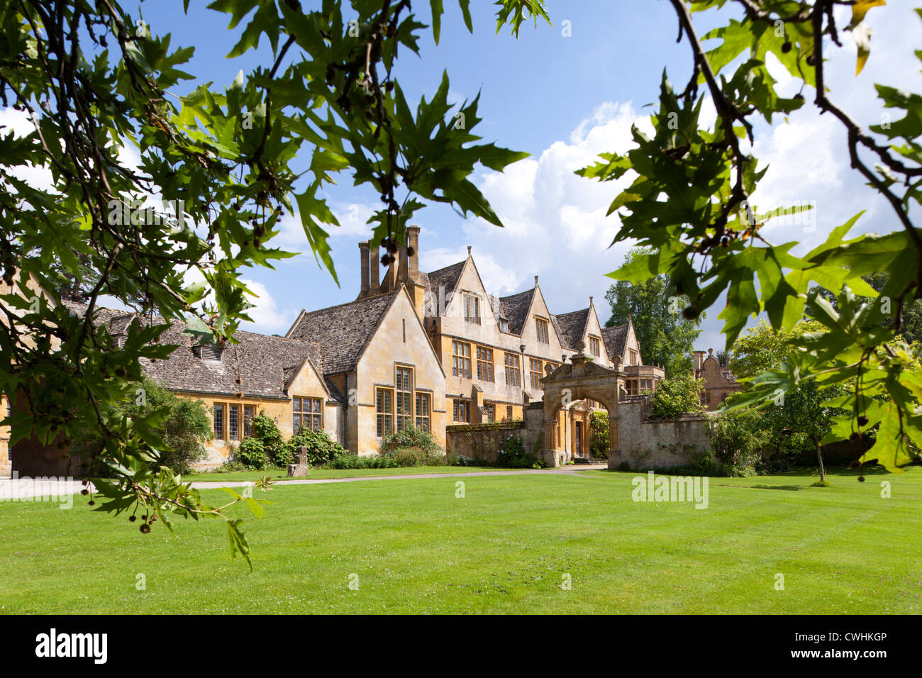 The Jacobean manor of Stanway House in the Cotswold village of Stanway ...