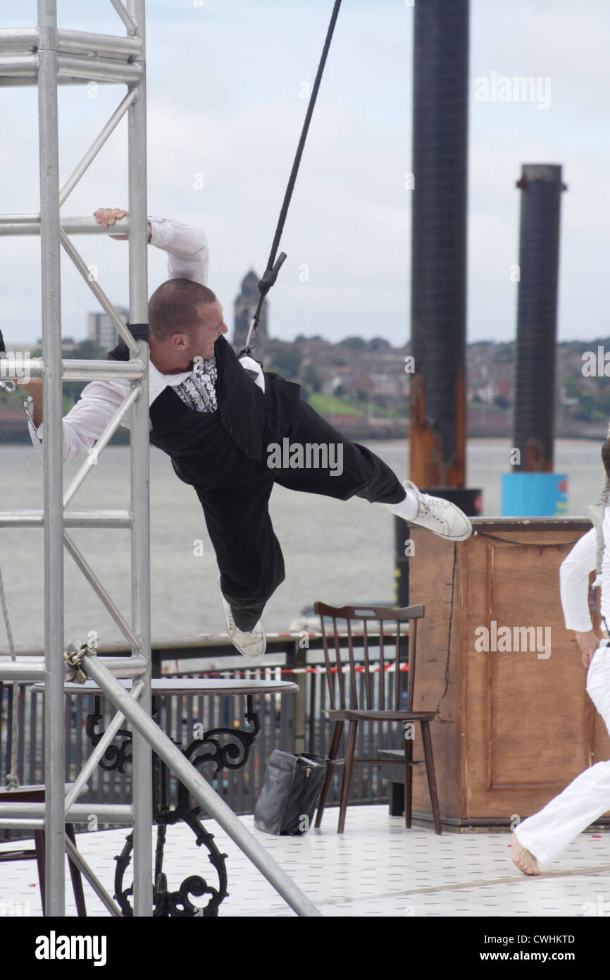 Male acrobats outdoor acts Stock Photo - Alamy
