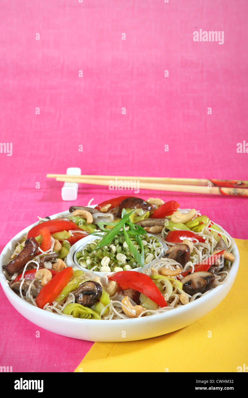 Noodles With Cashew Nuts High Resolution Stock Photography and Images ...