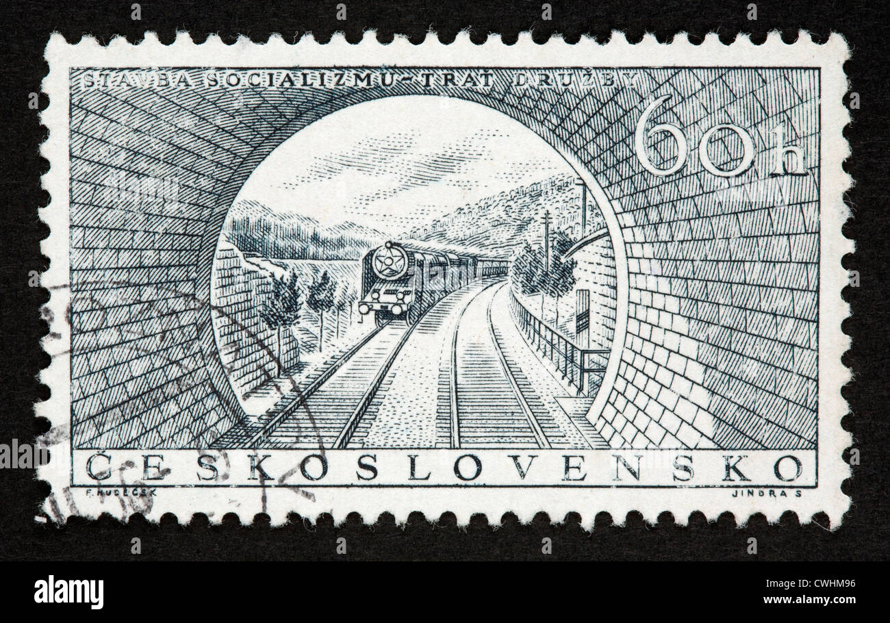 Czechoslovakian postage stamp Stock Photo - Alamy