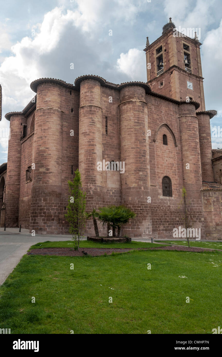 Santa María la Real Monastery. Nájera. La Rioja community. Spain Stock ...