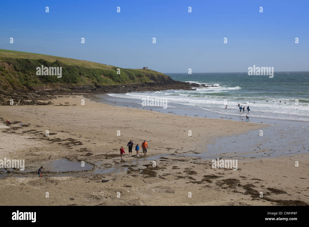 Porthcurnick Beach Rosevine, Nr Portscatho, Cornwall TR2 5EW Stock ...