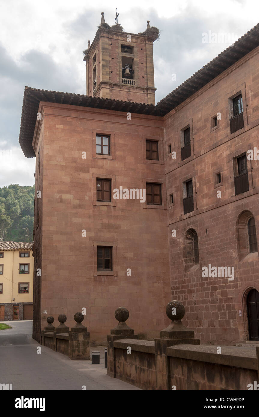 Santa María la Real Monastery. Nájera. La Rioja community. Spain Stock ...