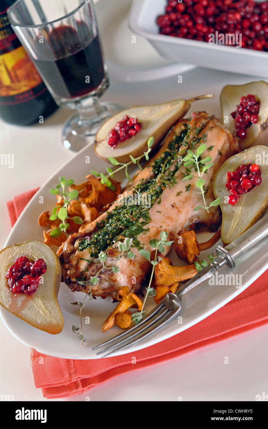 Rabbit on Wine Stock Photo - Alamy