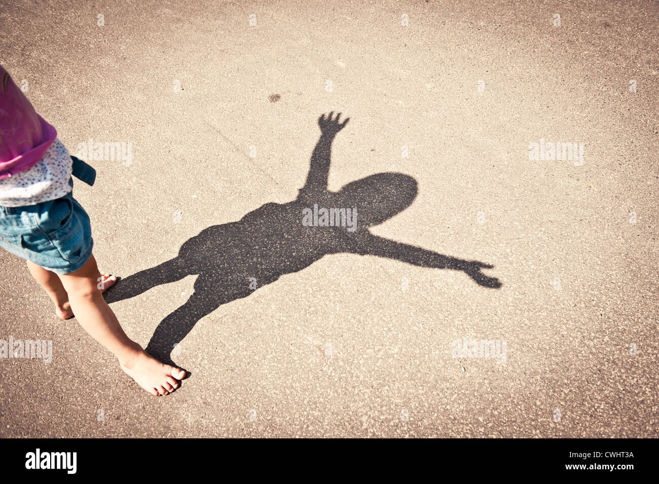 5 Year Old Girl Silhouette High Resolution Stock Photography and Images ...
