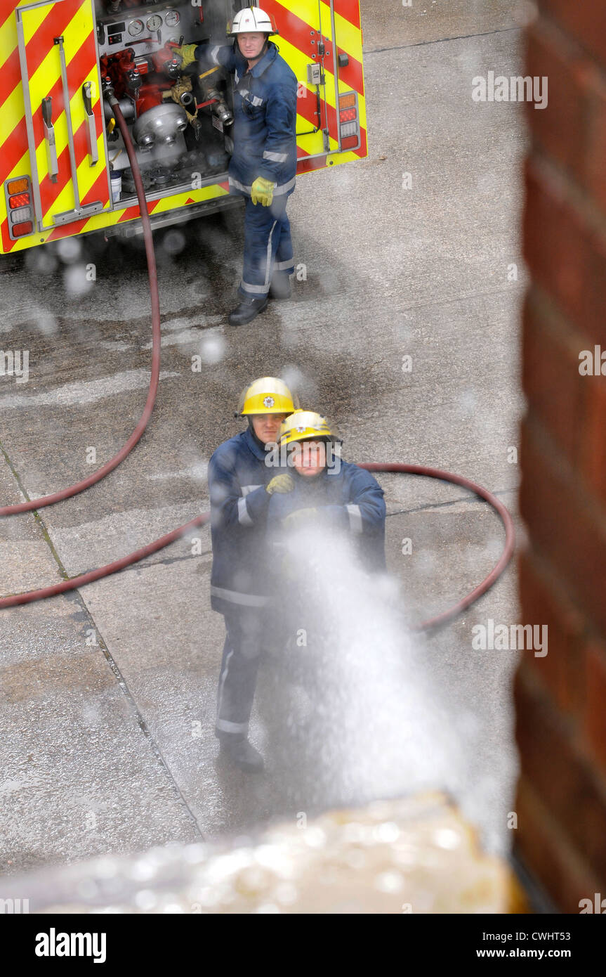 British firemen hi-res stock photography and images - Alamy
