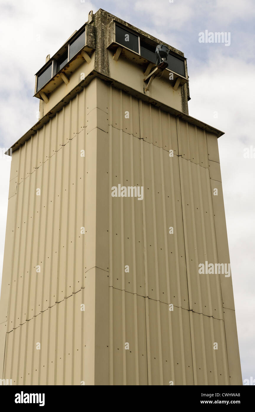 Watchtower at the abandoned Maze Prison (Long Kesh Stock Photo - Alamy