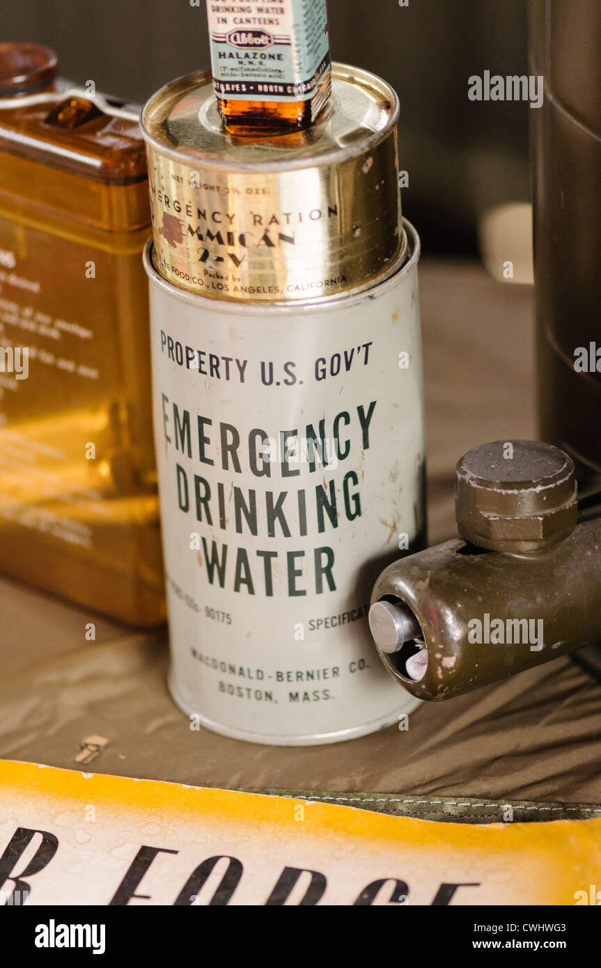 US Army emergency drinking water as given to World War 2 pilots in ...