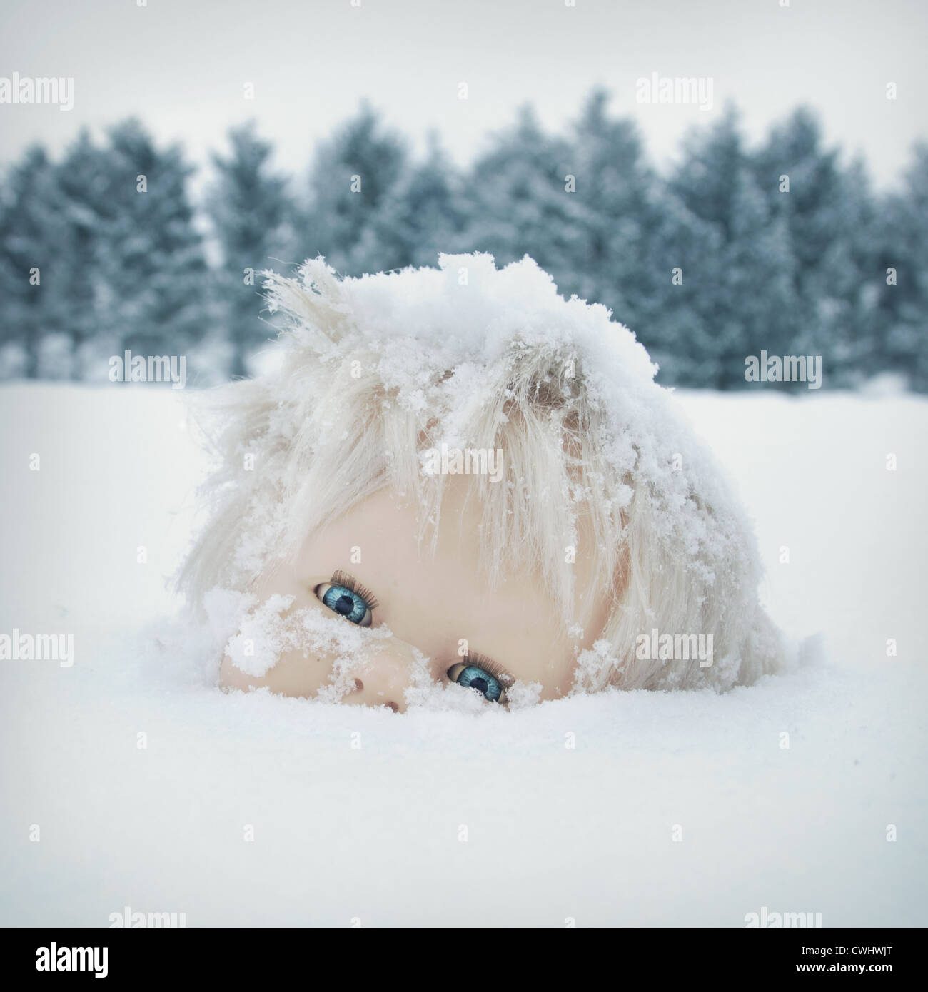 Doll snowy head hi-res stock photography and images - Alamy