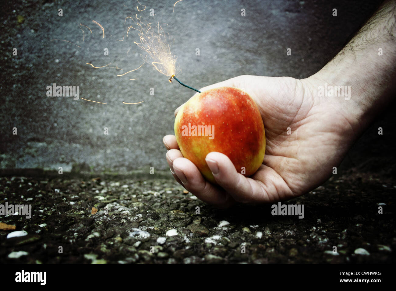 Throwing An Apple High Resolution Stock Photography and Images - Alamy