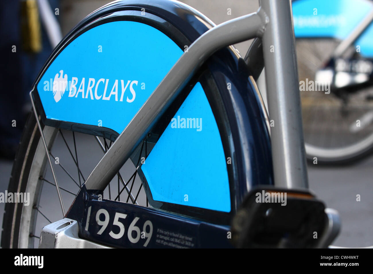 The rear wheel of a Boris Bike Stock Photo - Alamy