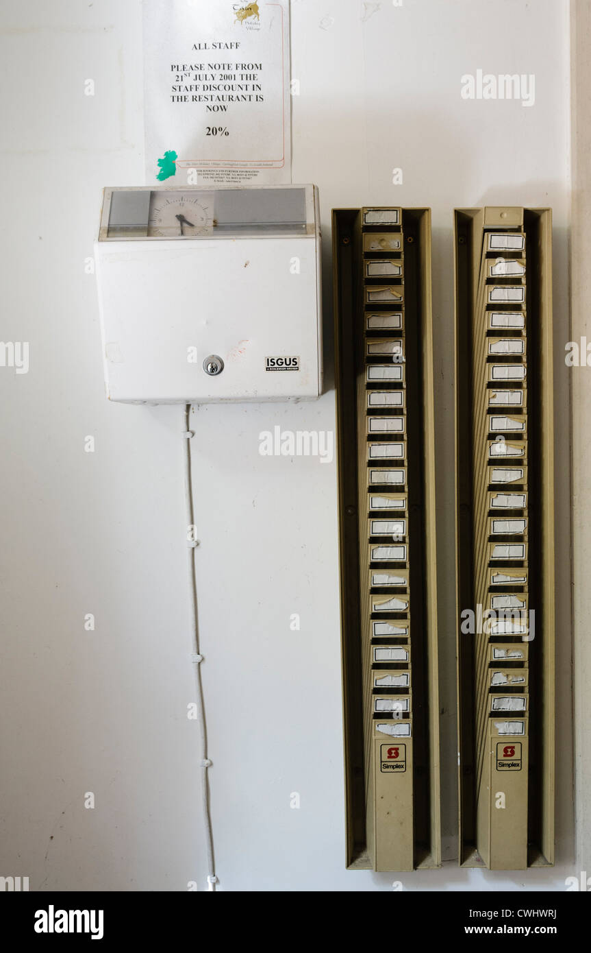 Clocking on machine hi-res stock photography and images - Alamy