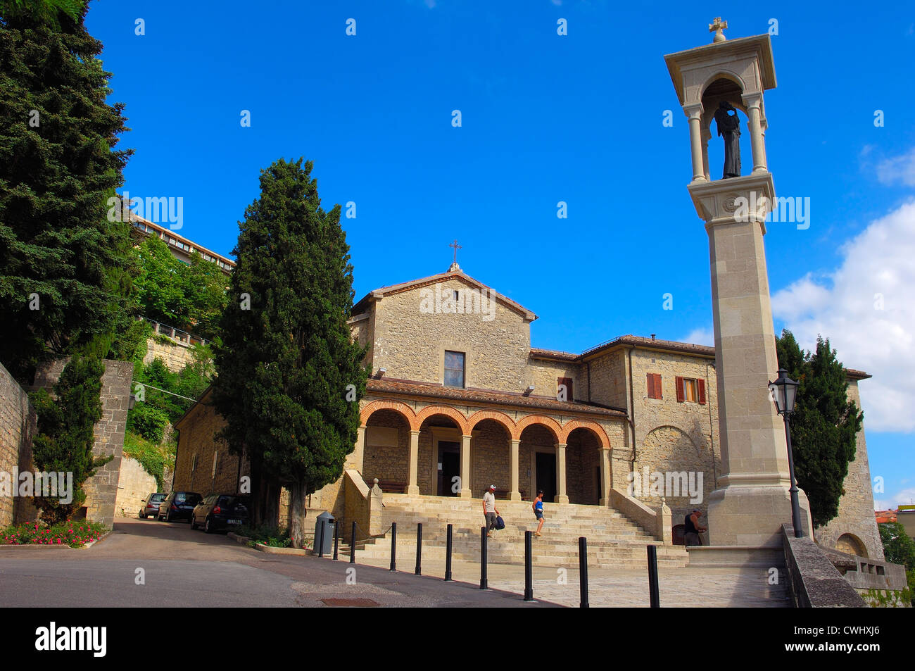 San Marino, Church of San Quirino, Monte Titano, Republic of San Marino ...