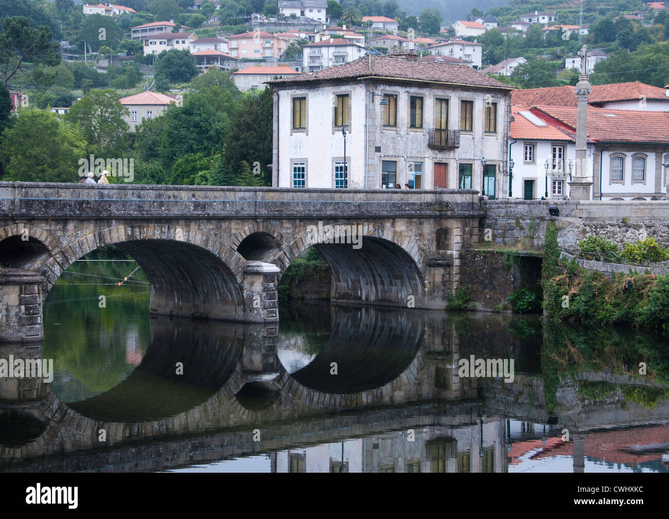Bridge at Ponte de Lima, Portugal Stock Photo - Alamy