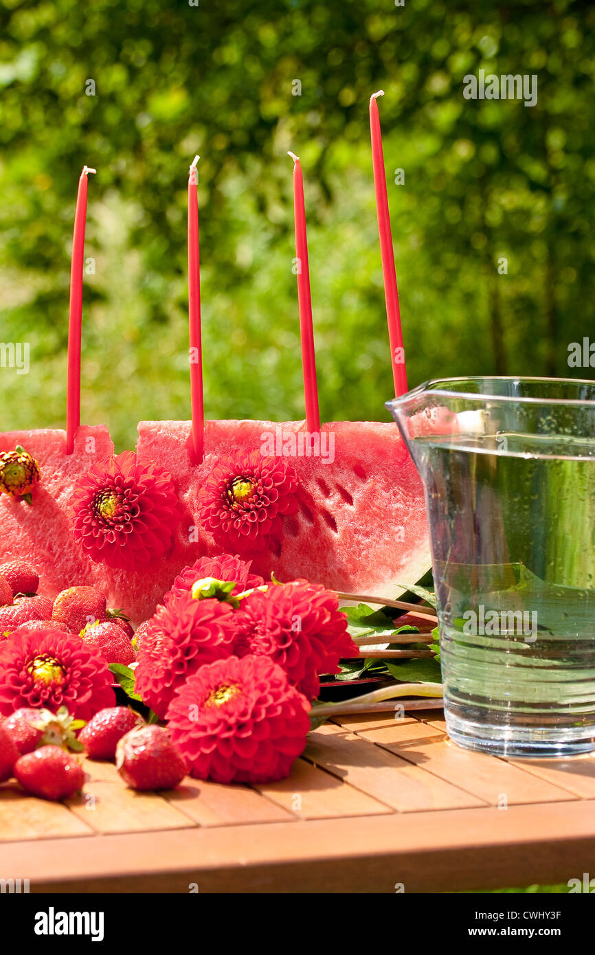 Daisy with Fruits Stock Photo - Alamy