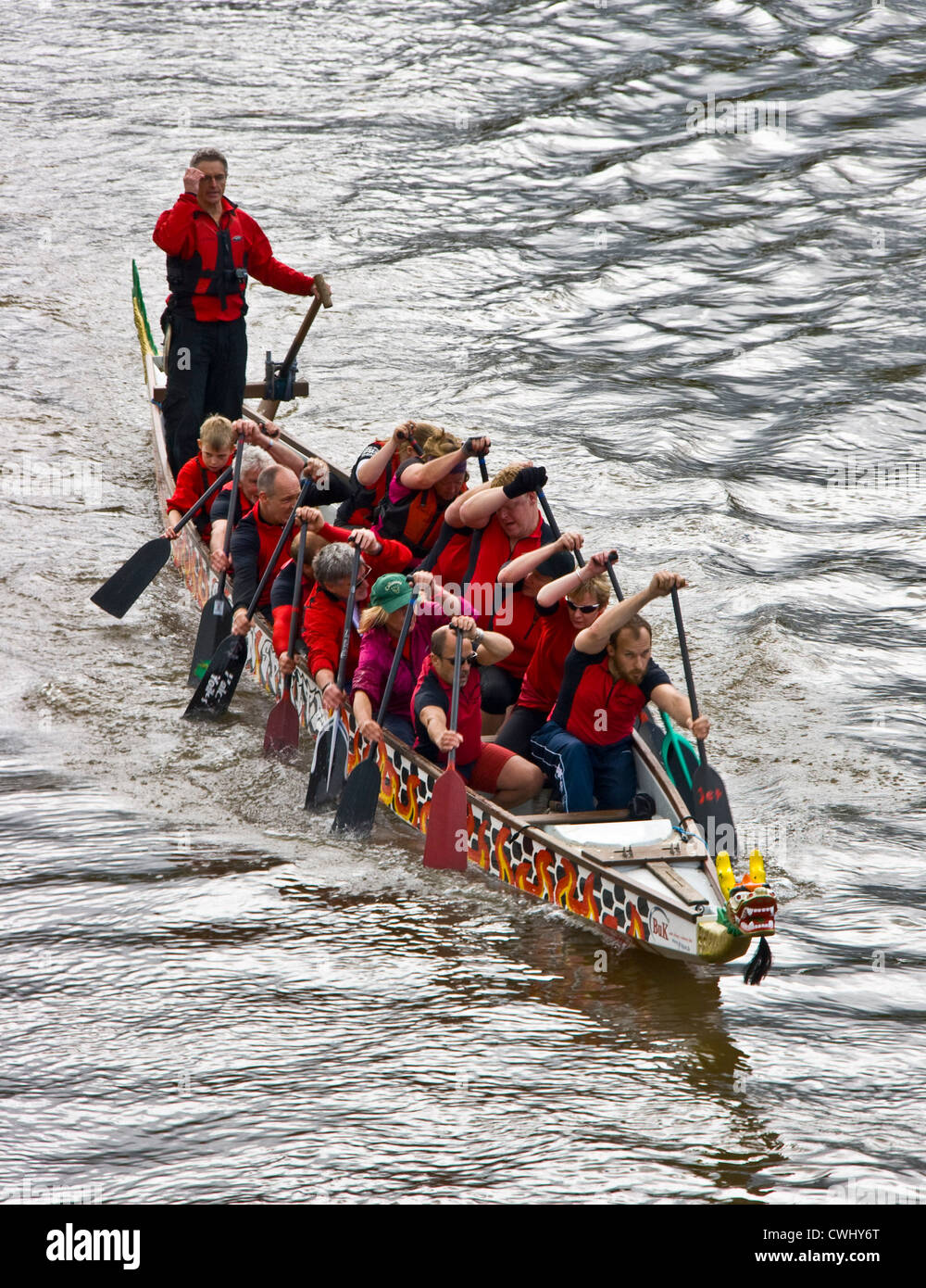 Rowing boat from above hi-res stock photography and images - Alamy