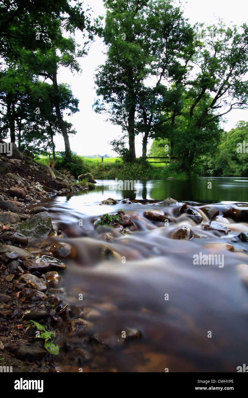 River in Flow Stock Photo - Alamy
