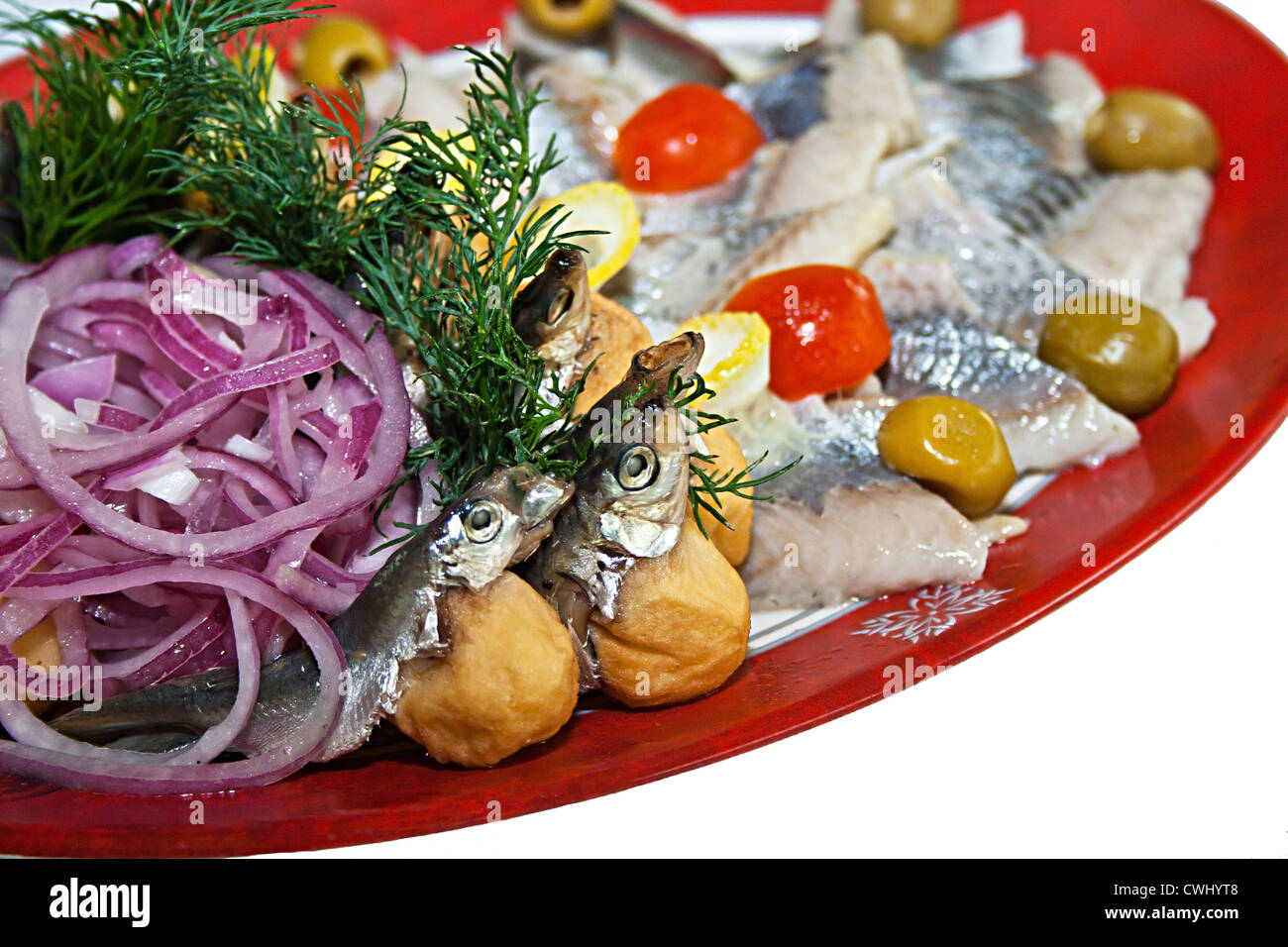 snack from fish for banquet Stock Photo - Alamy