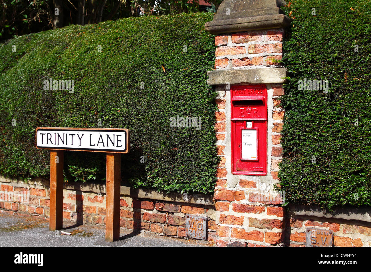 Post Box in brick wall Stock Photo - Alamy