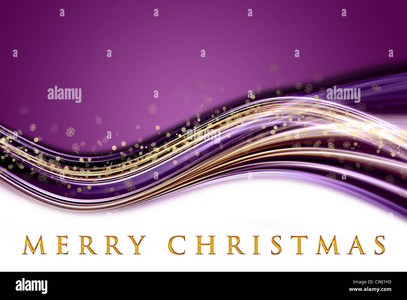 Fantastic Christmas wave design with snowflakes and space for your text ...